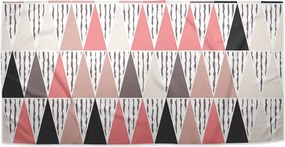 Sablio Ručník Tříbarevné jehlany - 50x100 cm