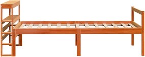 Rám postele s čelem voskově hnědý 75 x 190 cm masivní borovice 3305875