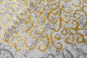 Exkluzivní moderní šedý koberec se zlatým orientálním vzorem Šířka: 160 cm | Délka: 230 cm