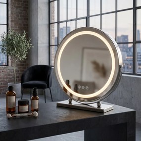Rea Rea, Zrcadlo LED MAKE-UP Chrome 40 cm, HOM-01808