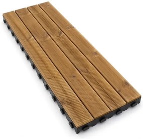 Dřevěná dlažba Linea CombiWood 40 x 118 x 6,5 cm, přírodní dřevo