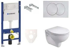 Cenově zvýhodněný závěsný WC set Geberit do lehkých stěn / předstěnová montáž+ WC Kolo Rekord SIKOGES7K7