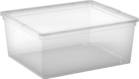 Kis Úložný box s víkem C Transparent M, 17 x 40 x 34 cm