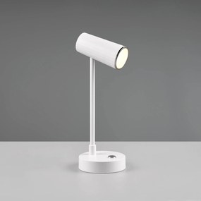 LED stolní lampa Lenny CCT s baterií, bílá