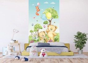 Dětská vliesová fototapeta na zed' Zvířecí Dýchánek | 150 x 270 cm | DFTD2P5611