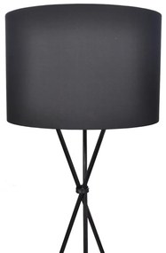 Stojací lampa s vysokým stojanem černá 240901