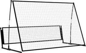 vidaXL Fotbalový rebounder 2 v 1 202 x 104 x 120 cm ocel [93373]