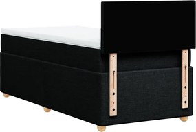 Box spring postel s matrací černá 80 x 200 cm textil 3286502