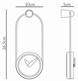 Designové nástěnné hodiny Nomon Eslabon GR oak small 26cm