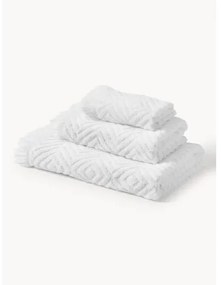 Sada ručníků se strukturovaným vzorem Jacqui, různé velikosti