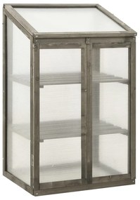 Skleník 60 x 45 x 100 cm jedlové dřevo 314849