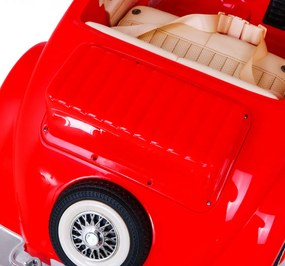 HračkyZaDobréKačky Elektrické autíčko Mercedes Benz Retro 540K 4x4 červené