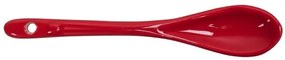 Porcelánová lžička v pastelově červené barvě 13 cm (ISABELLE ROSE)