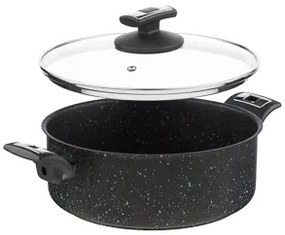 KOLIMAX - české nerezové nádobí Rendlík s poklicí KOLIMAX BLACK GRANITEC 26cm, 4,5l