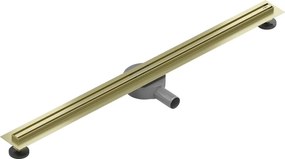 Mexen Flat 360° Slim sprchový žlab 100 cm, zlatá matná, 1A41100