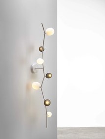 Brokis Luxusní nástěnné svítidlo Ivy PC1222 Wall 7, 169,8 cm Barva skla: Triplex opál, Stmívání: dotykové stmívání (CEDV2871)
