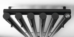Sapho Sapho, PILON topné těleso 270x1800mm, se 4 háčky, černá mat, IZ132T