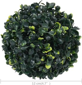 Umělé buxus koule 4 ks 12 cm 315467