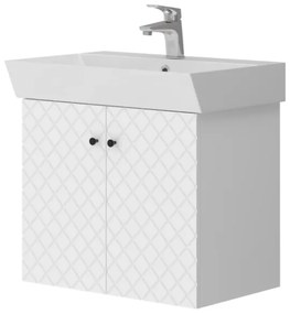 Kingsbath / Lavedo Tessera White 60 koupelnová skříňka s umyvadlem