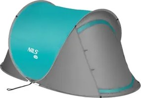 NILS Camp NC3743 tyrkysový / Samorozkládací plážový stan / 120 x 220 x