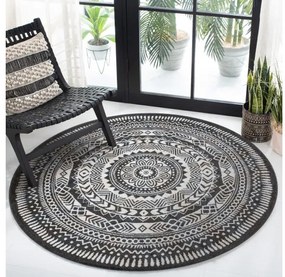 Dywany Łuszczów Kusový koberec Napkin black kruh - 100x100 (průměr) kruh cm