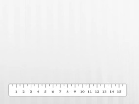 Biante Damaškový povlak na polštář s lemem Atlas Gradl DM-015 Bílý - proužky 8 mm 45 x 45 cm
