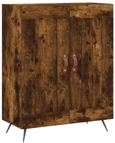 Skříň highboard kouřový dub 69,5 x 34 x 180 cm kompozitní dřevo - Default Title