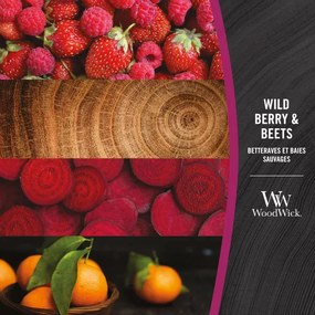 WoodWick – svíčka Wild Berry & Beets (Lesní ovoce a řepa) Velikost: střední 275 g