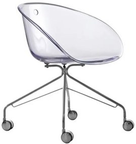 PEDRALI - Židle GLISS 968-DS transparentní - VÝPRODEJ - sleva 25%
