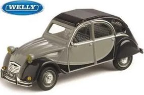 Welly Citroen 2CV Skala 1:24 černošedá