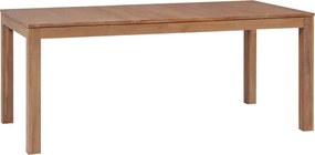 vidaXL Jídelní stůl masivní teak s přírodním povrchem 180 x 90 x 76 cm [246951]