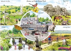 GIBSONS Puzzle Dartmoor  Exmoor / 1000 dílků / 68 × 49 cm