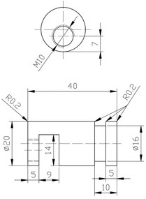 Matně černý závěsný mosazný háček – Sapho