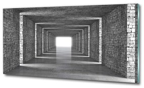 Wallmuralia Foto obraz sklo tvrzené Tunel z cihel 100x50