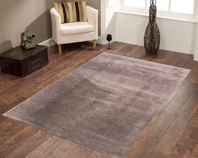 BE Koberec Microsofty 8301 BROWN - hnědý obdélníkový Rozměr: 80x150 cm