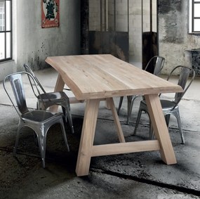 Masivní stůl dřevěné nohy 250x100x6