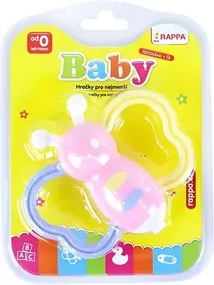 Chrastítko včelka pastelové barvy / Hračka pro nejmenší / Plast / 11 x