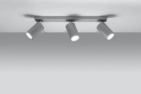 Stropní bodové svítidlo SOLLUX Ring 3 GU10 3x40W bez zdroje SL.0451 šedá