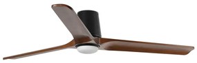 FARO Barcelona FARO 33839-1TW-LED Stm. vent. HEYWOOD TUB L 10W/230V borovice/černá pr.132 cm+DO 33839-1TW