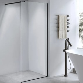BPS-koupelny Sprchová zástěna Walk-in HYD-WI07 90 černá - bez vaničky