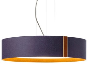 Závěsné svítidlo LED LARAfelt, Ø55cm, indigo/skořice