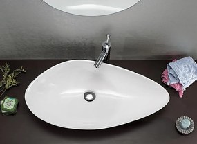 Sapho OVALI keramické umyvadlo 74 x 38,5 cm bílá TU0713