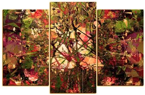 Obraz na plátně - Květinové grungy pozadí 1108FC (135x90 cm)