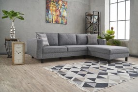 Hanah Home Pohovka KALE šedá pravý roh 825BLC2714