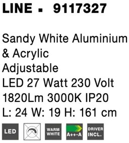 LED stojací lampa Line