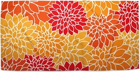 Sablio Ručník Barevné květiny - 70x140 cm