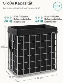 Prádelní koš 110L LCB111B01