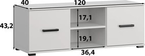 ADRK Furniture Frazio TV stolek ADRK-RTV-FRA-120-K