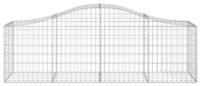 Klenuté gabionové koše 30 ks 200x50x60/80 cm pozinkované železo,  3145615