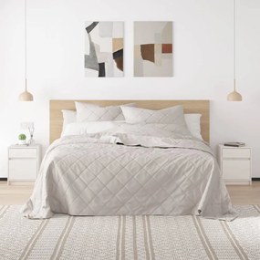 Noční stolek bílý 40 x 31 x 50 cm masivní borovice - Default Title